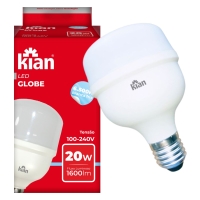 Lâmpada Led Globe 20W 6500K Alta Potência Bivolt Kian - Eletromax Ltda
